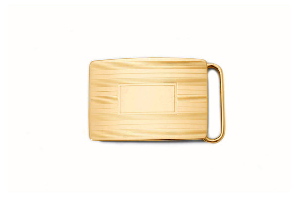 Etched Plaque Compression Buckle for Slide Straps Only - w.kleinberg