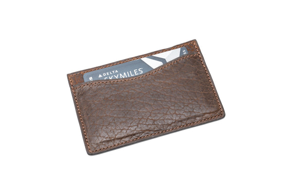 Bison Flat Card Case - w.kleinberg